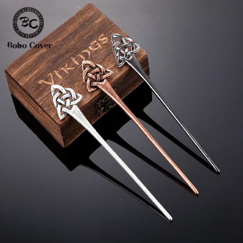 Vintage-Norse-Celtics-Knot-Hairpins-Women-Medieval-Antique-Silver-plate ...