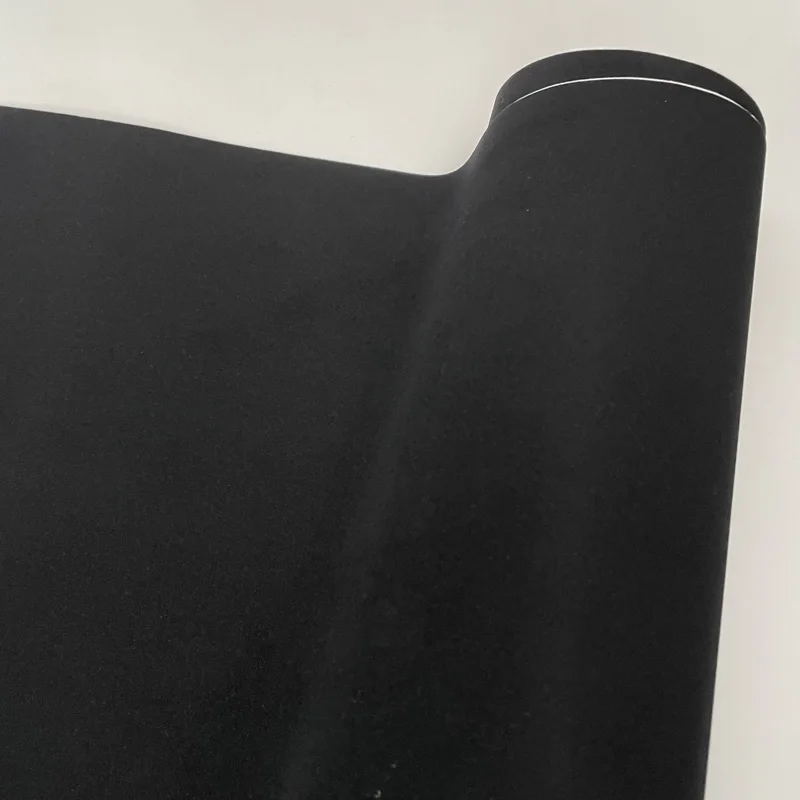 Black-Suede-Vinyl-Wrap-Velvet-Film-Roll-Car-Wrapping-Sticker-Bubble ...