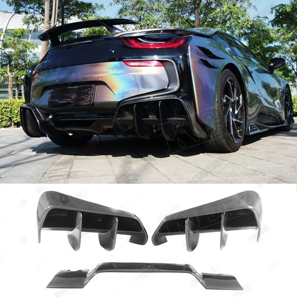 Carbon Fiber Rear Diffuser Carbon Fiber Rear Lip For Bmw I8 Carbon ...