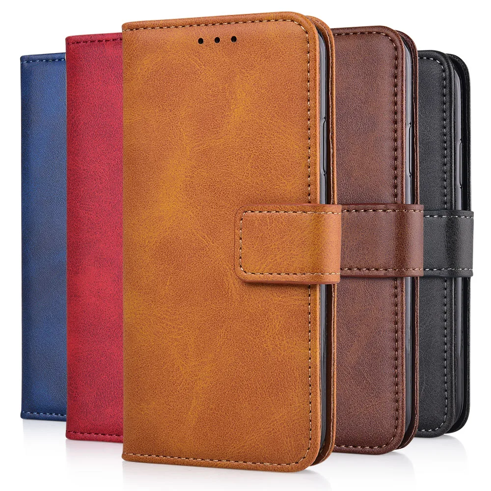 Leather Wallet Flip Case for ASUS ZenFone Max M2 ZB633KL ZB632KL ZB633 ...
