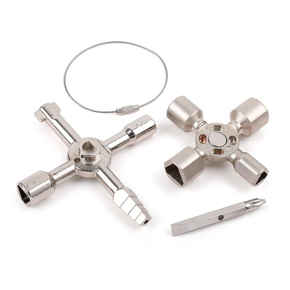 10 in1 Universal Cross Key Plumber Triangle Square Wrench Set Repair ...