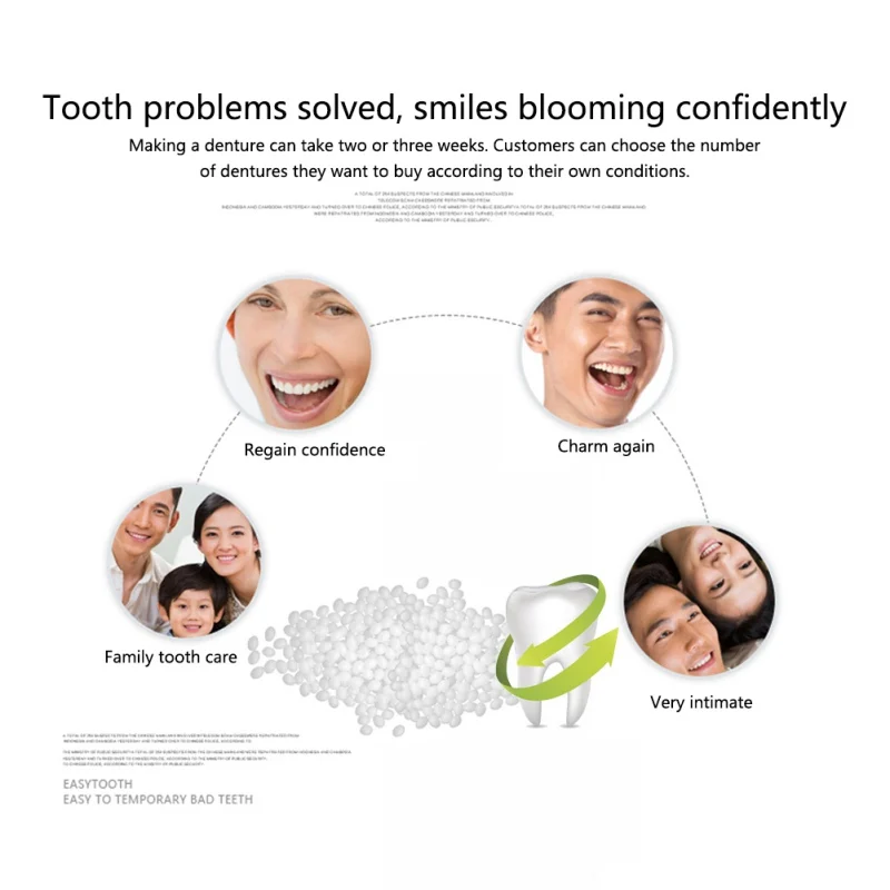 FalseTeeth твердый клей Временный набор для ремонта зубов зубные ...
