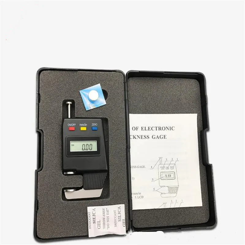 Portable electronic thickness measuring digital card gauge for ...