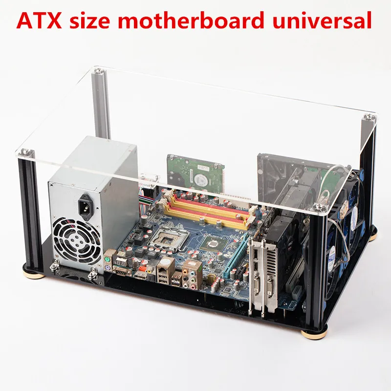 Multifunctional Acrylic Transparent Chassis Horizontal Open Rack ...