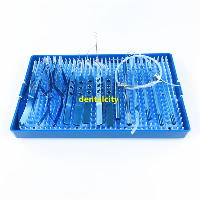 21PCS-Cataract-Set-Tools-and-sterilization-tray-box-single-Layer ...