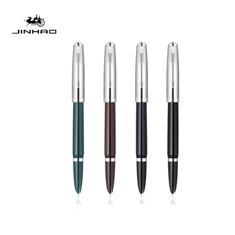 Jinhao Fountain Pen Silver | Fountain Pen Fine Writing | Classic ...