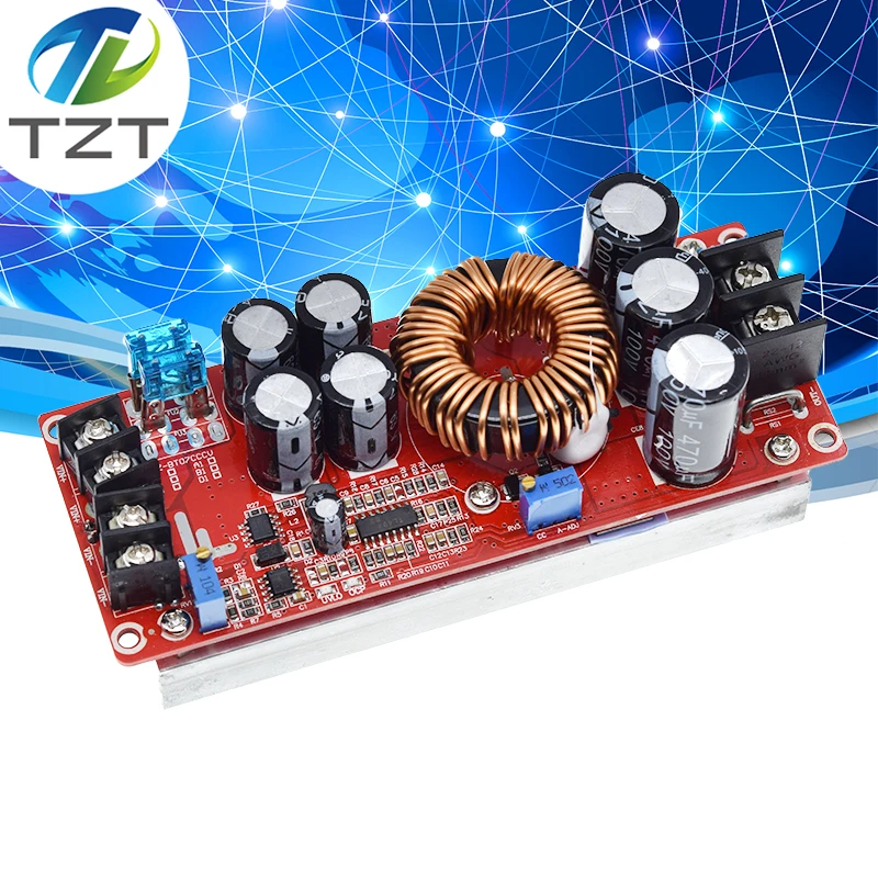 1200W 20A DC Converter Boost Constant Step-up Power Module 10-60V to 12 ...