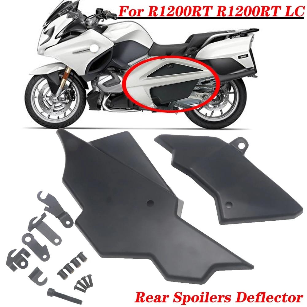 NEW-Motorcycle-Matt-Black-Splash-Guards-Rear-Spoilers-Deflector-Panel ...