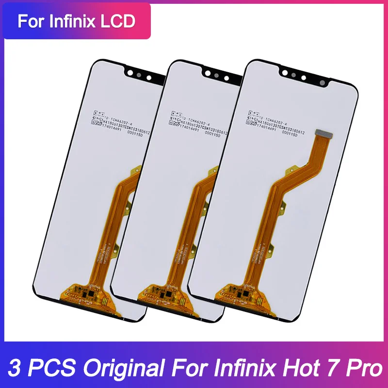 3 PCS 6.2 inch Screen for Infinix Hot 7 Pro X625 Display Touch Screen ...