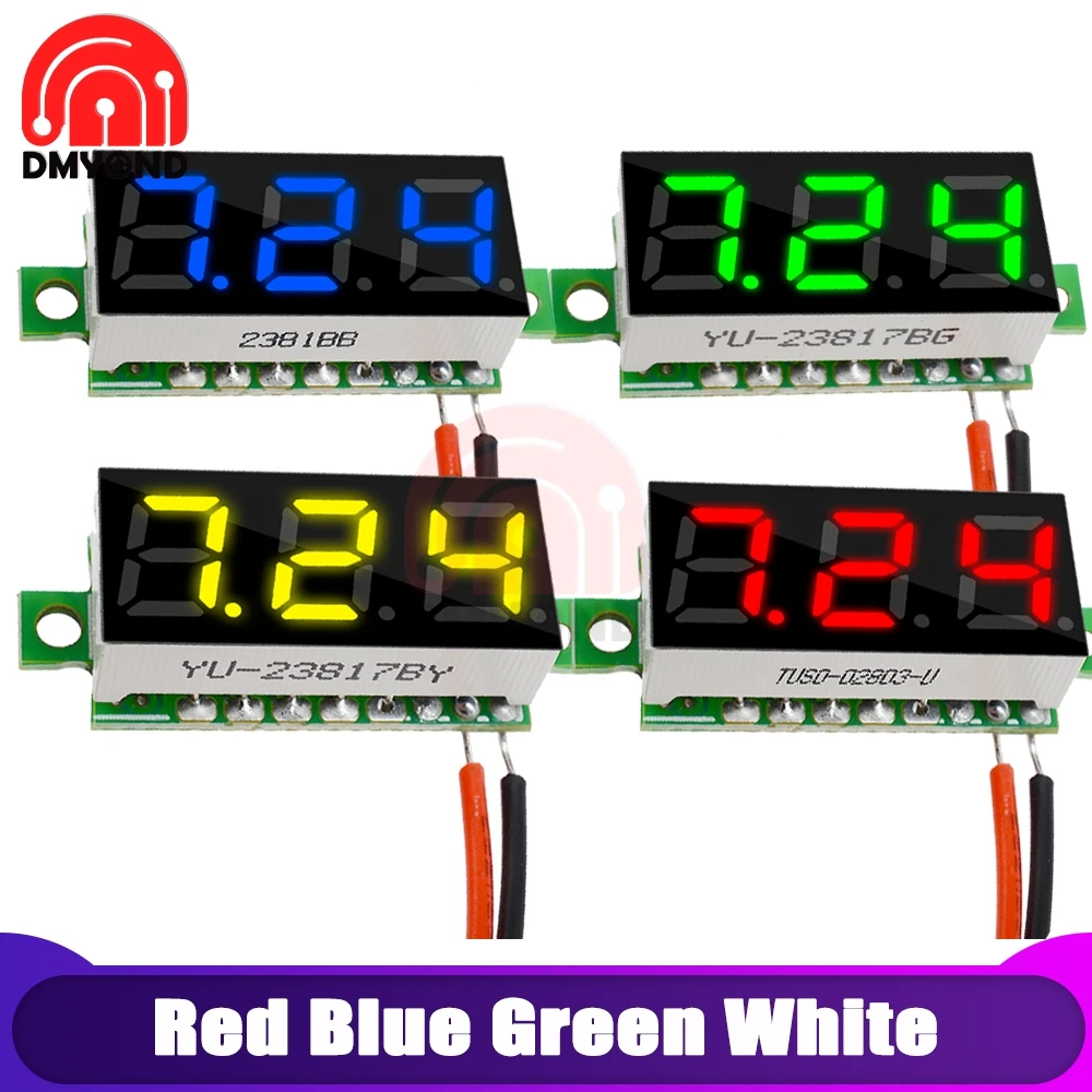 0-28-Inch-DC-12V-2-Wire-Mini-LCD-Digital-Voltmeter-Voltage-Meter-LED ...