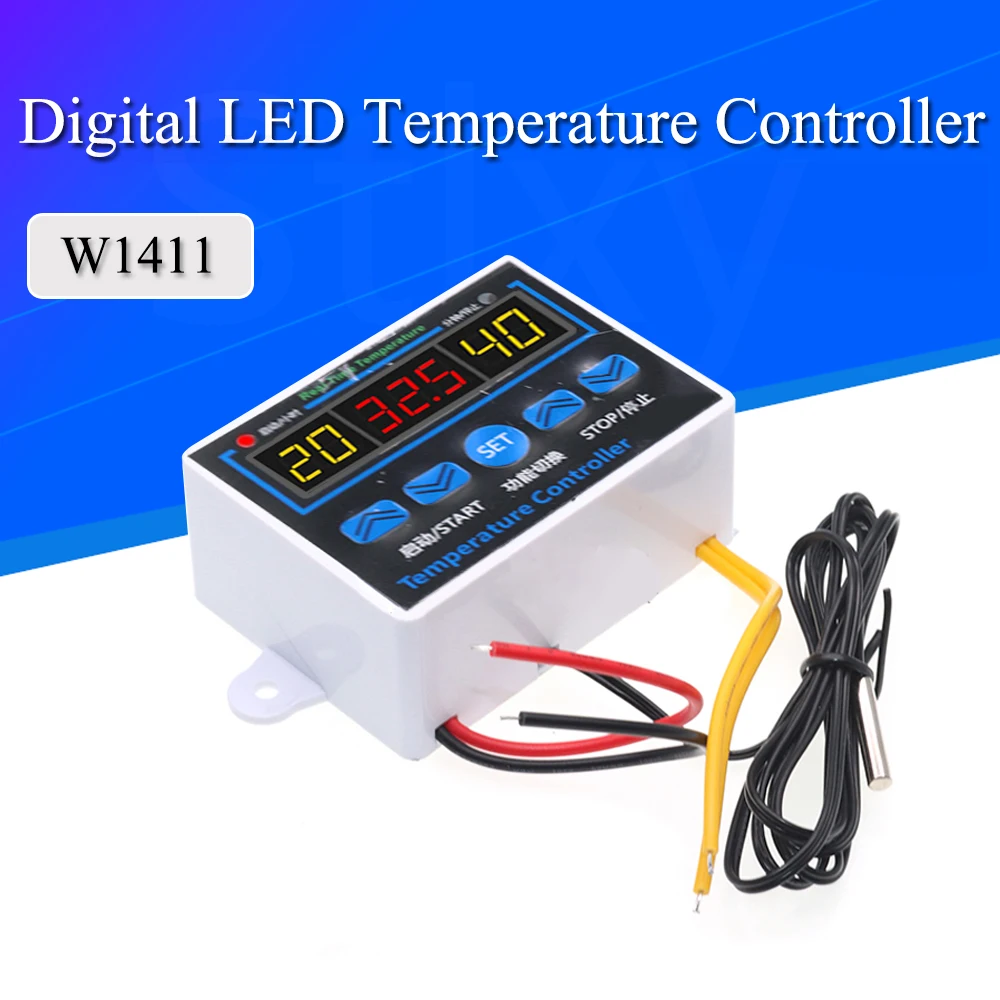 AC220V DC12V 10A Digital LED Temperature Controller Thermostat Control ...