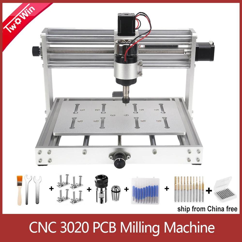 Upgraded Cnc 3020 Max Metal Engraving Machine Grbl Control 200w Spindle Laser Engraving Diy Pcb ...