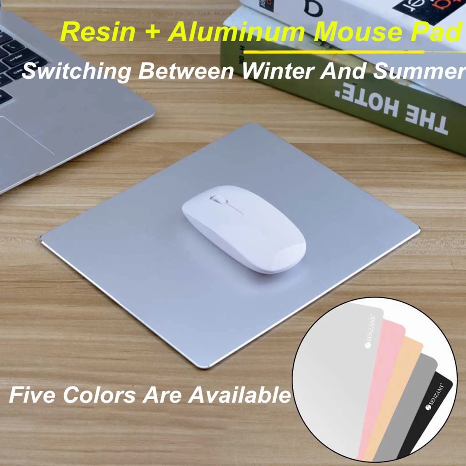 Metal-Aluminum-Mouse-Pad-Mat-Smooth-Magic-Ultra-Thin-Double-Side-Mouse ...