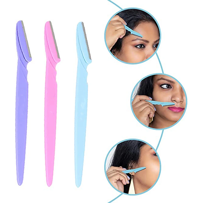 3pc/10pc Eyebrow Trimmer Safety Mini Portable Painless Face Razor Clean ...