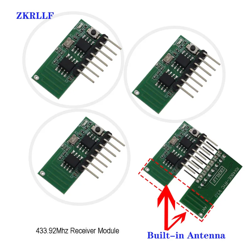 3 Pcs 433mhz Wireless Rf Receiver Learning Code Decoder Module 433 Mhz ...