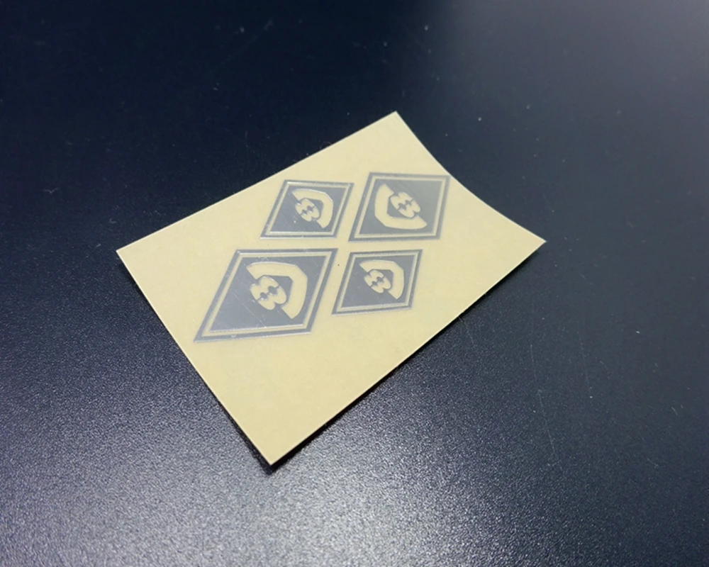 4pcs V8 logo grating plate air inlet sticker decals for tamiya 1/14 ...