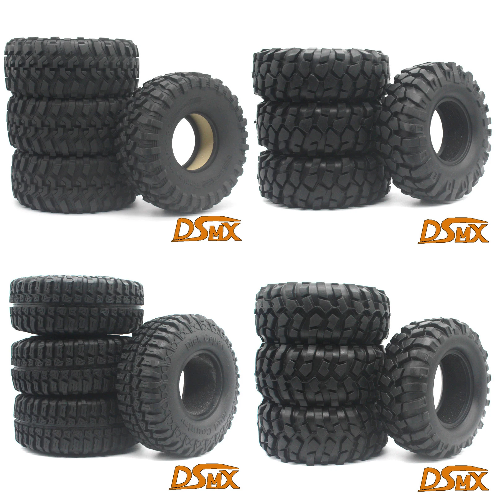 1:10 Scale RC model Car Climbing Rock Crawl Rubber Tires Diamteter 1.9 ...
