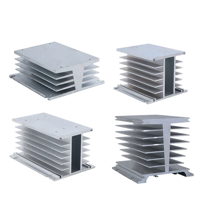 Háromfázisú Ssr Alumínium Hűtőborda 60A 80A 100A 150A 200A 300A 400A ...