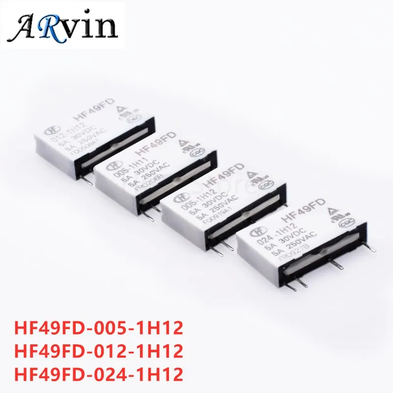 5Pcs/Lot Sale Relay 12V HF49FD-005-1H12 HF49FD-012-1H12 HF49D-024-1H12 ...