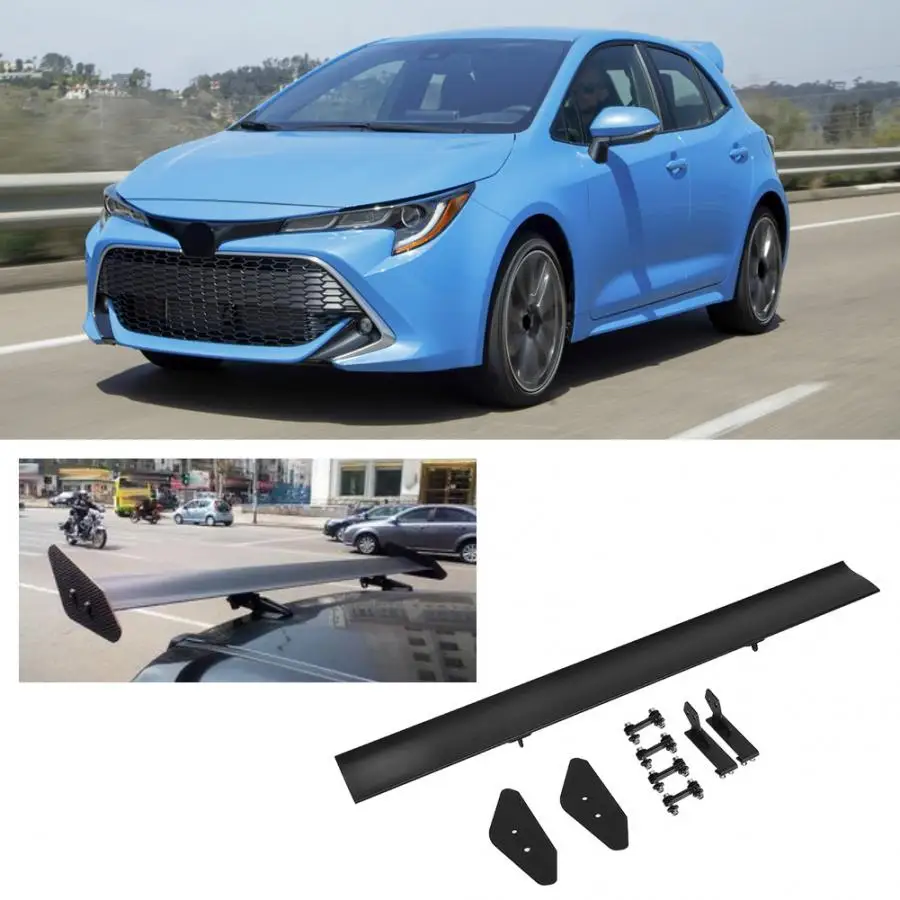 Car Modification Hatchback Spoiler Universal Rear Trunk Wing Aluminium ...