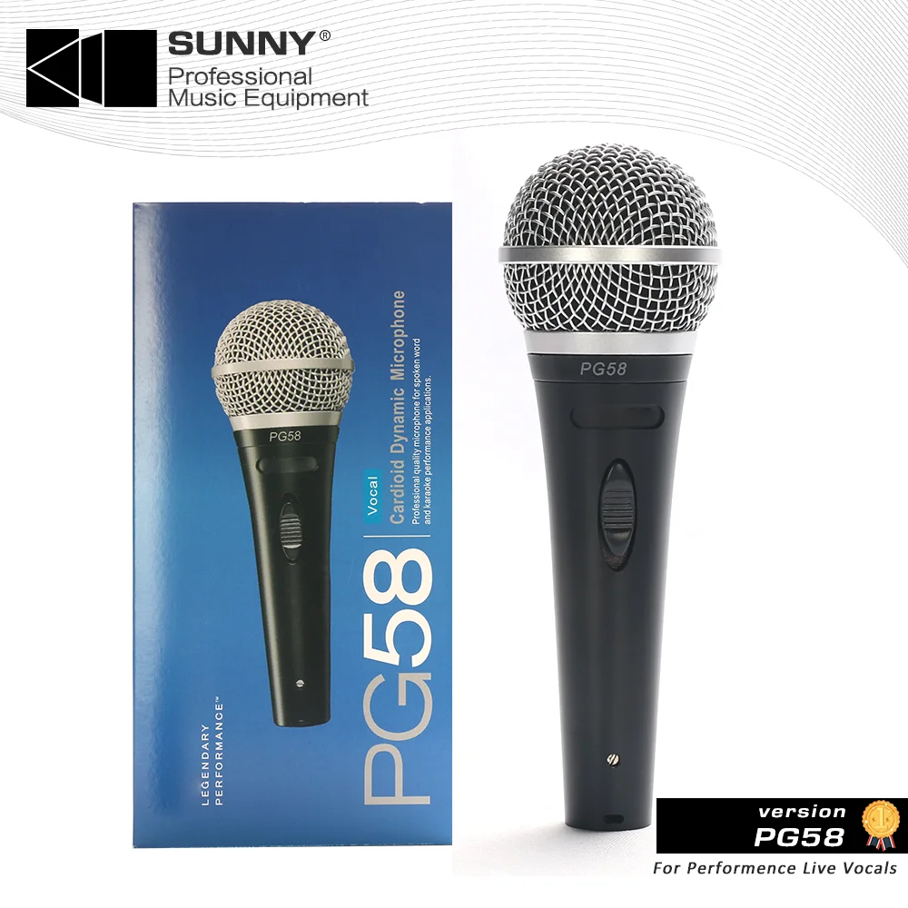 Shure Pg58 Pg 58 Professional Switch Cardioid Dynamic Vocal Wired ...
