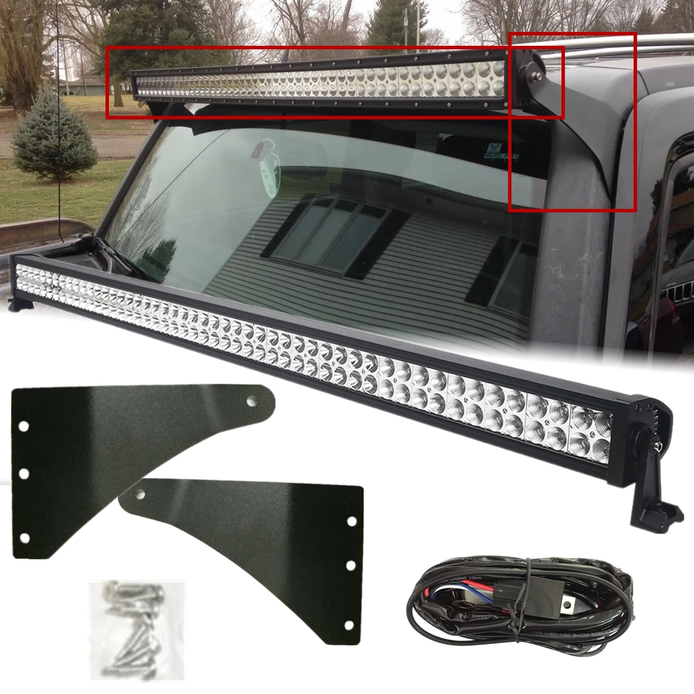 For-2006-2010-Hummer-H3-Upper-Roof-Windshield-Straight-50inch-Offroad ...