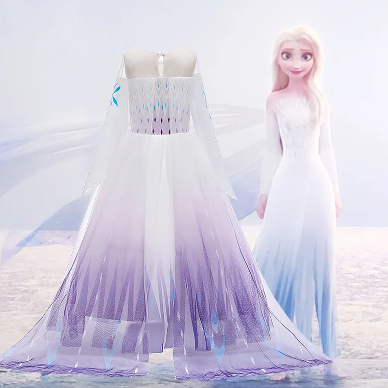 Disney 1 Piece Princess Dress Frozen 2 Aisha Gradient Floor Dress Dress ...