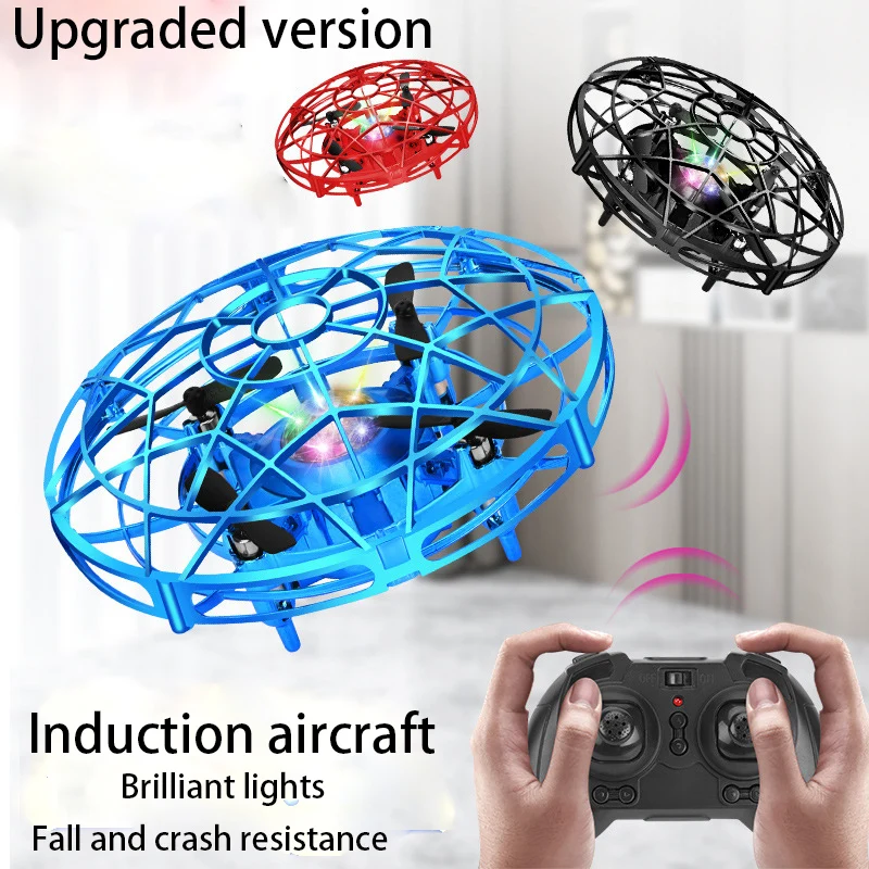 Mini Helicopter UFO RC Drone Infraed Hand Sensing Aircraft Electronic ...