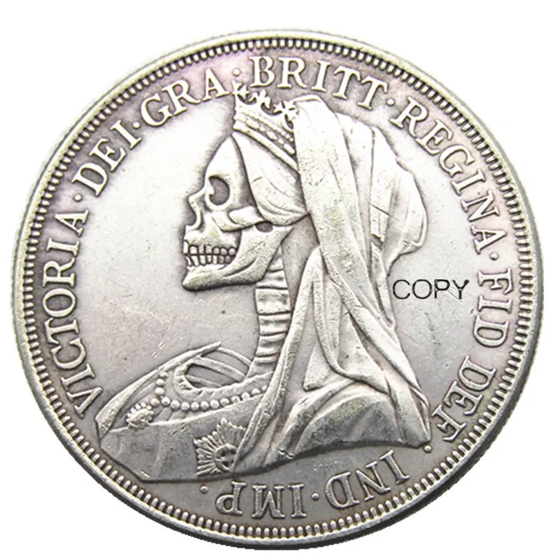 Hobo1893-Great-Britain-crown-Queen-Victoria-veiled-head-Silver-Plated ...