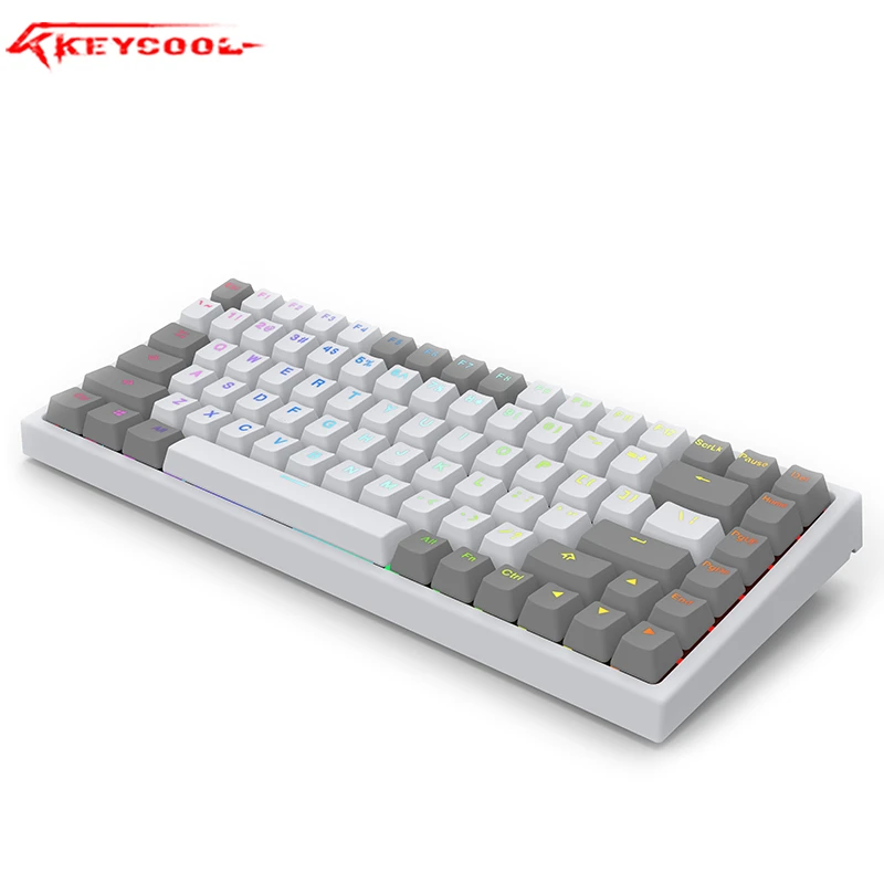 Keycool kc84 hotswaple switch kailh box rgb teclado mecânico 84 layout ...