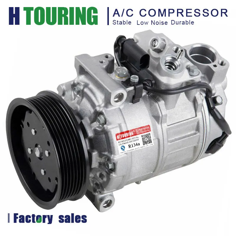 자동 a/c 압축기, 아우디 포르쉐 VW 3D0820803M 7P0820803M 447150 2430 447190 4350 ...