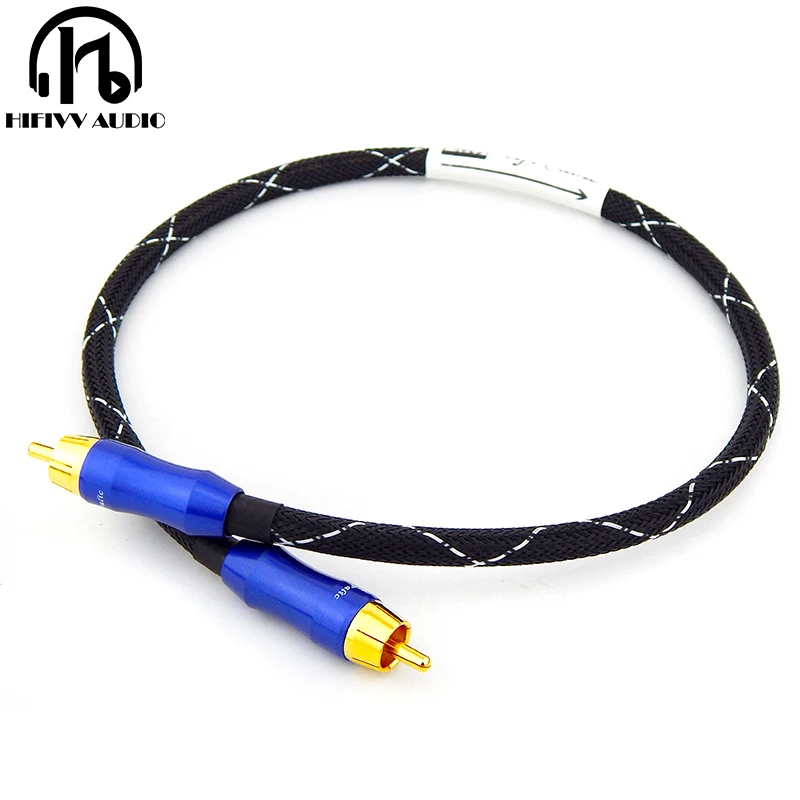 HIFI 케이블 오디오 75ohm 디지털 동축 케이블 DAC 신호 케이블, Belden Cold Press RCA hifi 앰프 ...