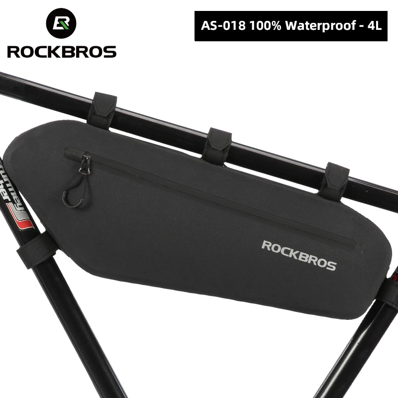 ROCKBROS Cycling Bicycle Bags Top Tube Front Frame Bag Waterproof MTB ...