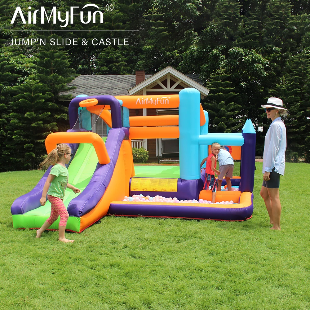 12x20 Pillow Cover AirMyFun Bounce House With Slide - 14ft Inflatable ...