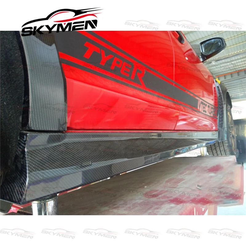 For-Honda-CIVIC-FK2-TYPE-R-OEM-Side-Skirt-Lip-Carbon-Tuning-Body-kit ...