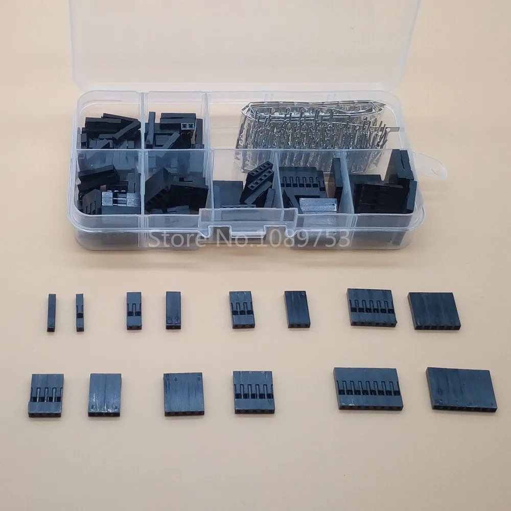 Conector Dupont de 310mm, Kit de carcasa de cabezal de Pin de Cable de puente Dupont, pines de ...