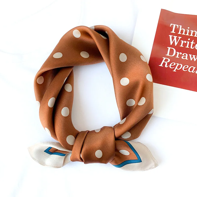 Designer-Shawl-Dots-Print-100-Natual-Silk-Square-Scarf-Women ...