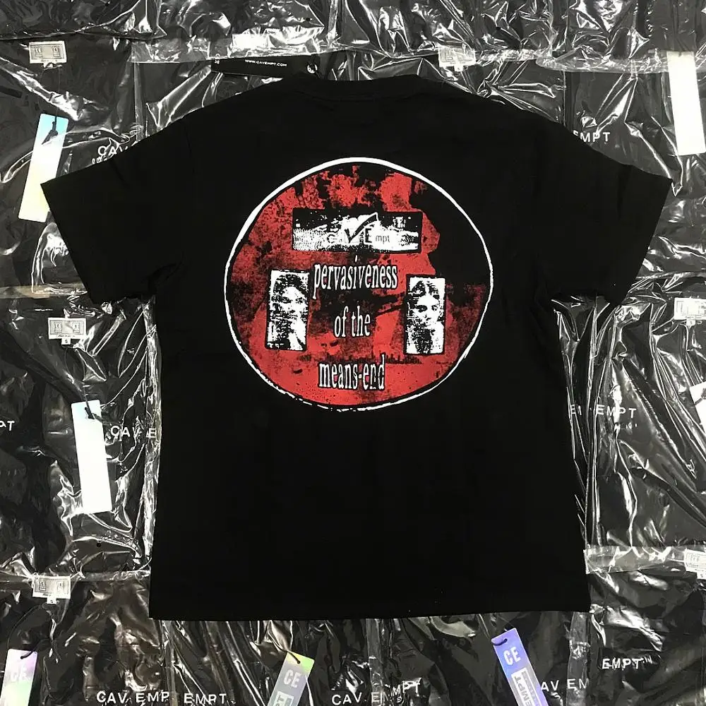 2020 Cavempt T shirts pervasiveness MEANS END Logo Print Cavempt T ...