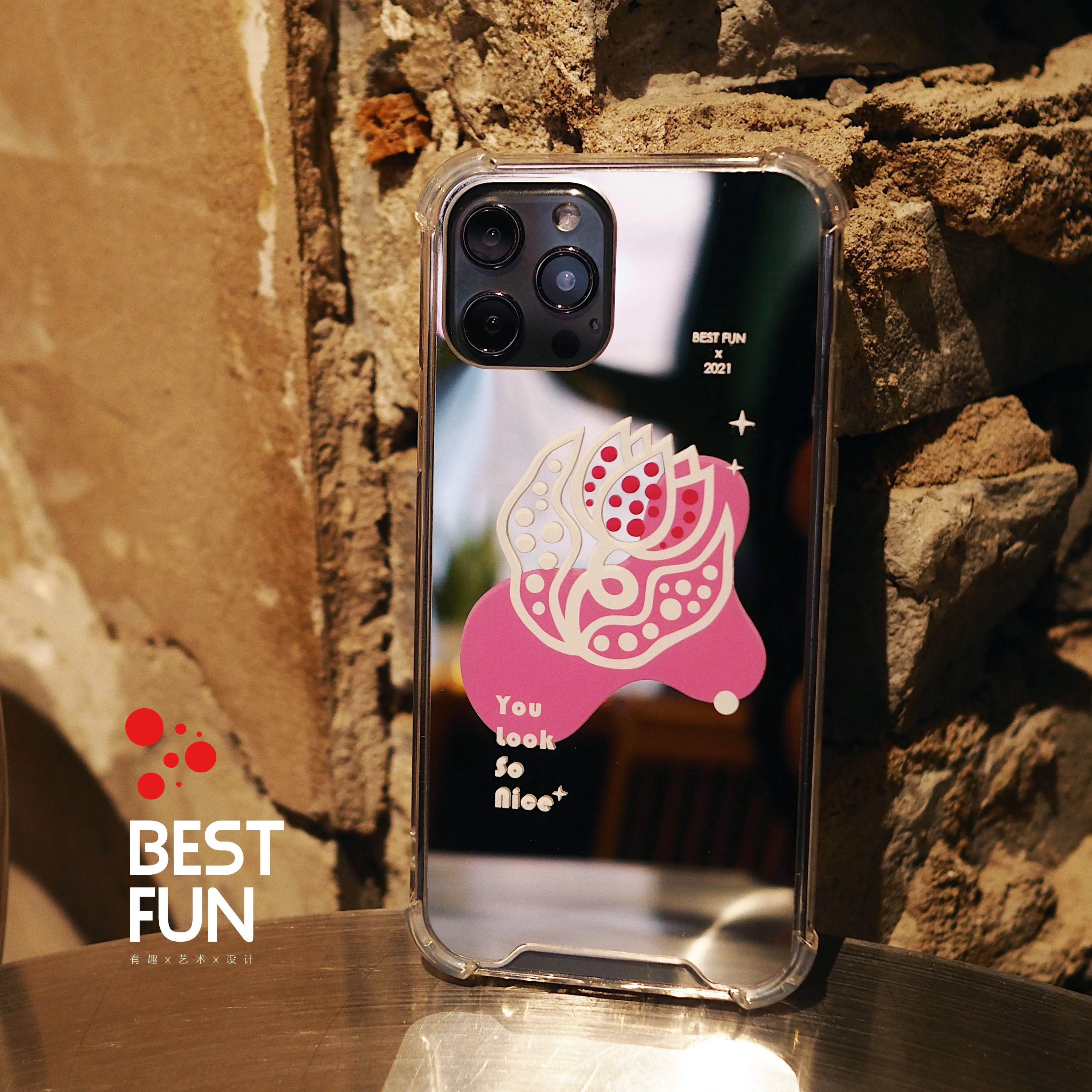 Luxury Phone Case Makeup Mirror Case Anti fall For iphone XS MAX XR 11 ...