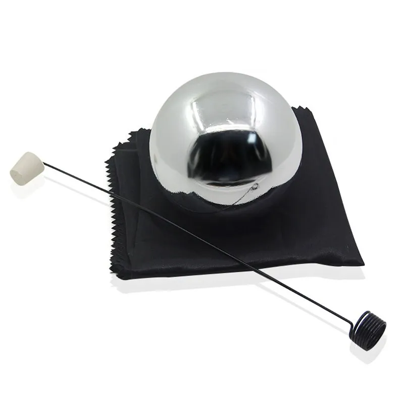 Zombie-Ball-With-Foulard-12cm-Silver-Magic-Trick-Floating-Magic-Gimmick ...