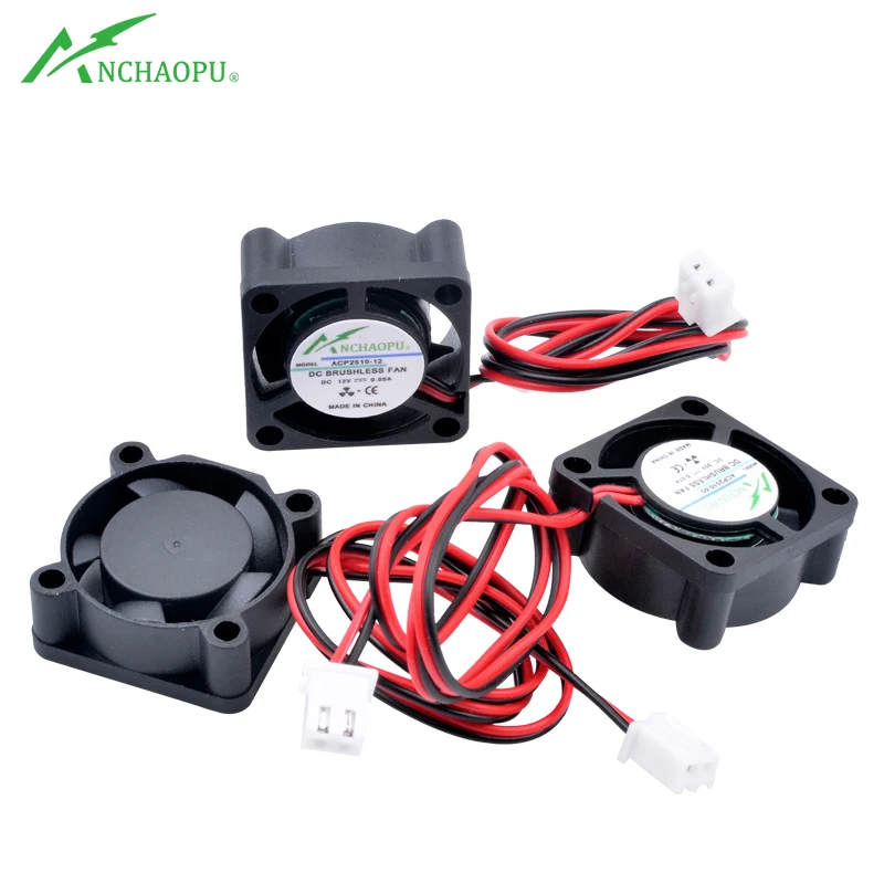 ACP2510-2-5cm-25mm-fan-25x25x10mm-DC5V-12V-24V-2pin-Hydraulic-Small ...