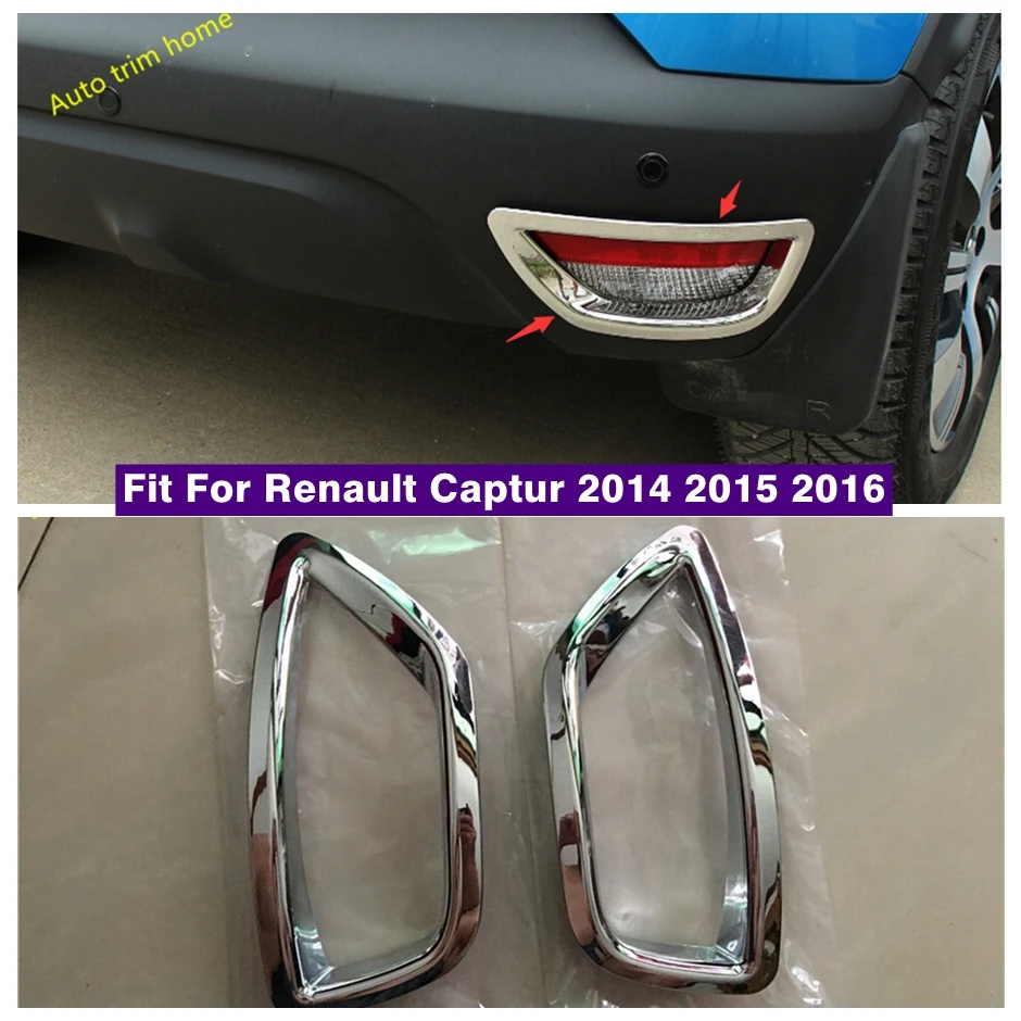 Rear-Fog-Lamps-Lights-Decoration-Cover-Trim-Fit-For-Renault-Captur-2014 ...