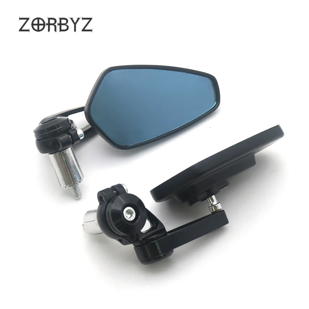 ZORBYZ-Universal-Motorcycle-1-Pair-7-8-22mm-Black-Handle-Bar-End ...