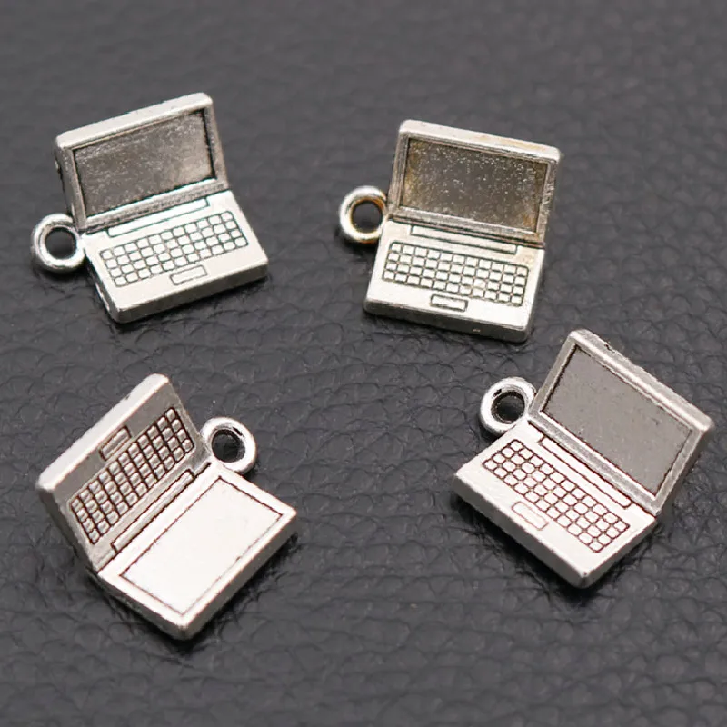 10pcs-Silver-Color-3D-Laptop-Computer-Pendants-DIY-Charms-For-Necklace ...