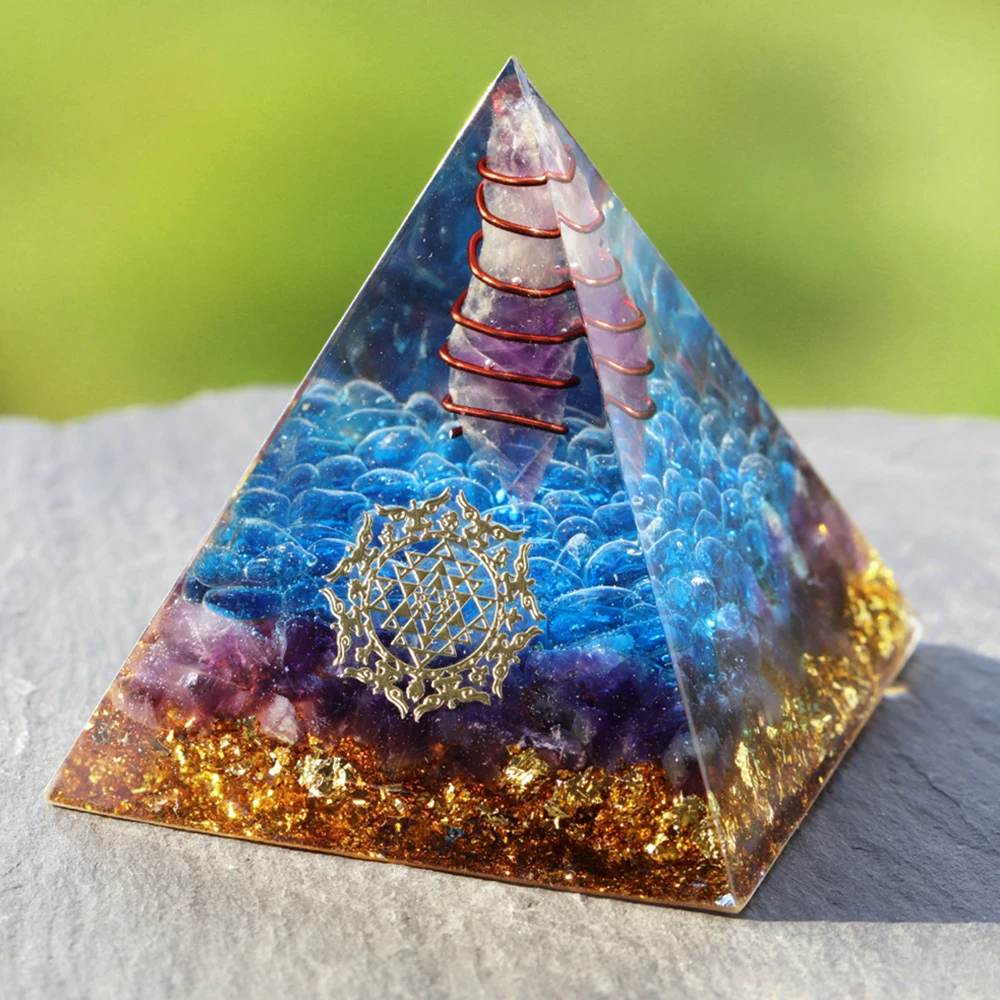 Orgonite Energy Pyramid Decoration Orgone Accumulator Stone That ...