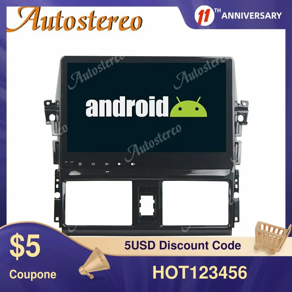 DSP-PX5-PX6-Android-9-Car-GPS-Navigation-For-Toyota-YARIS-2013-2015-Car ...