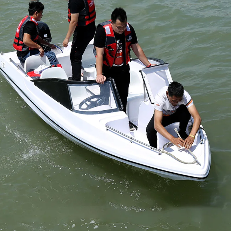 Buy Luxury 6 Seats Yacht FRP Boat High Speed Fiberglass Boat Ship ...