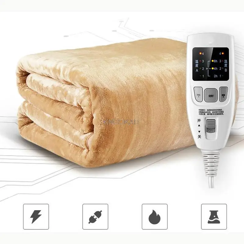Security-Dual-Temperature-Timing-Controller-Electric-Bed-Blanket ...