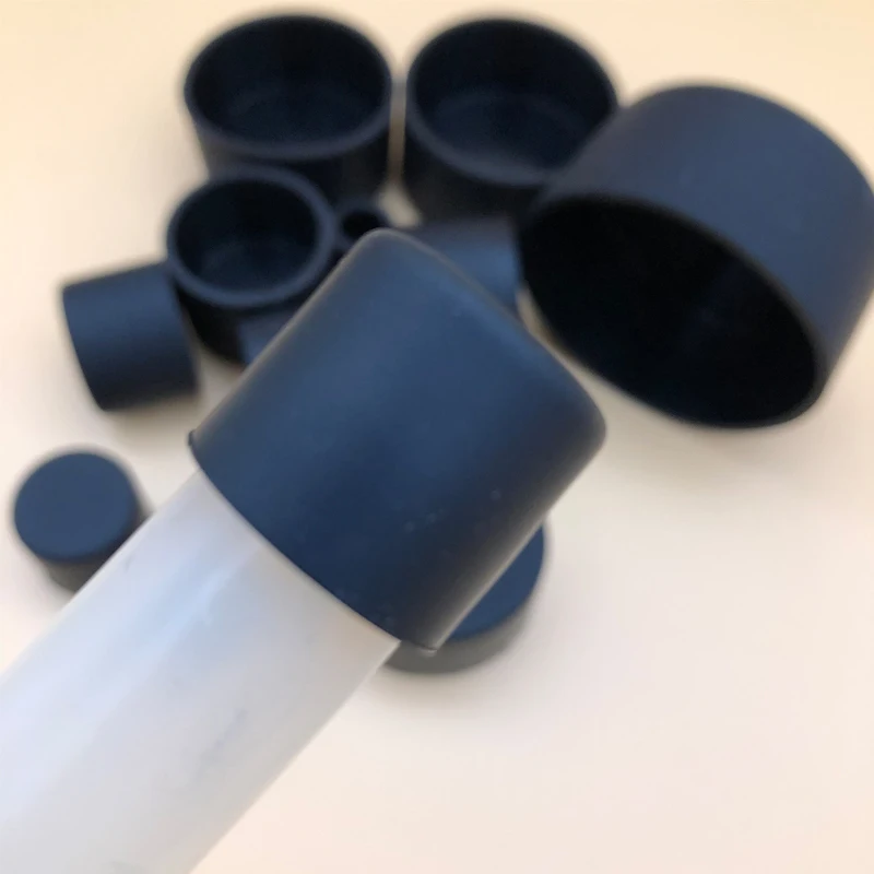 Silicona Rubber Round Caps Screw Thread Protection Cover Sleeve PVC ...