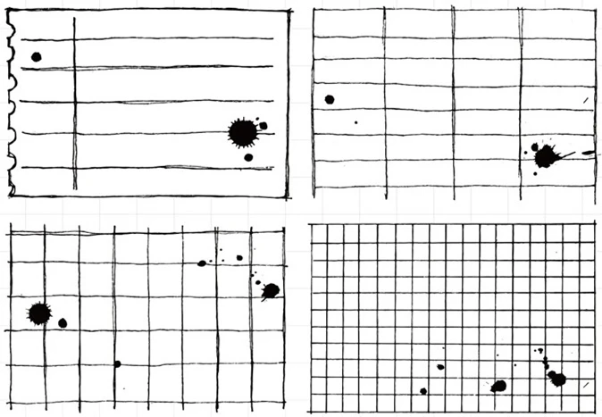 CLEAR STAMP Grid background DIY Scrapbook Card album paper craft ...